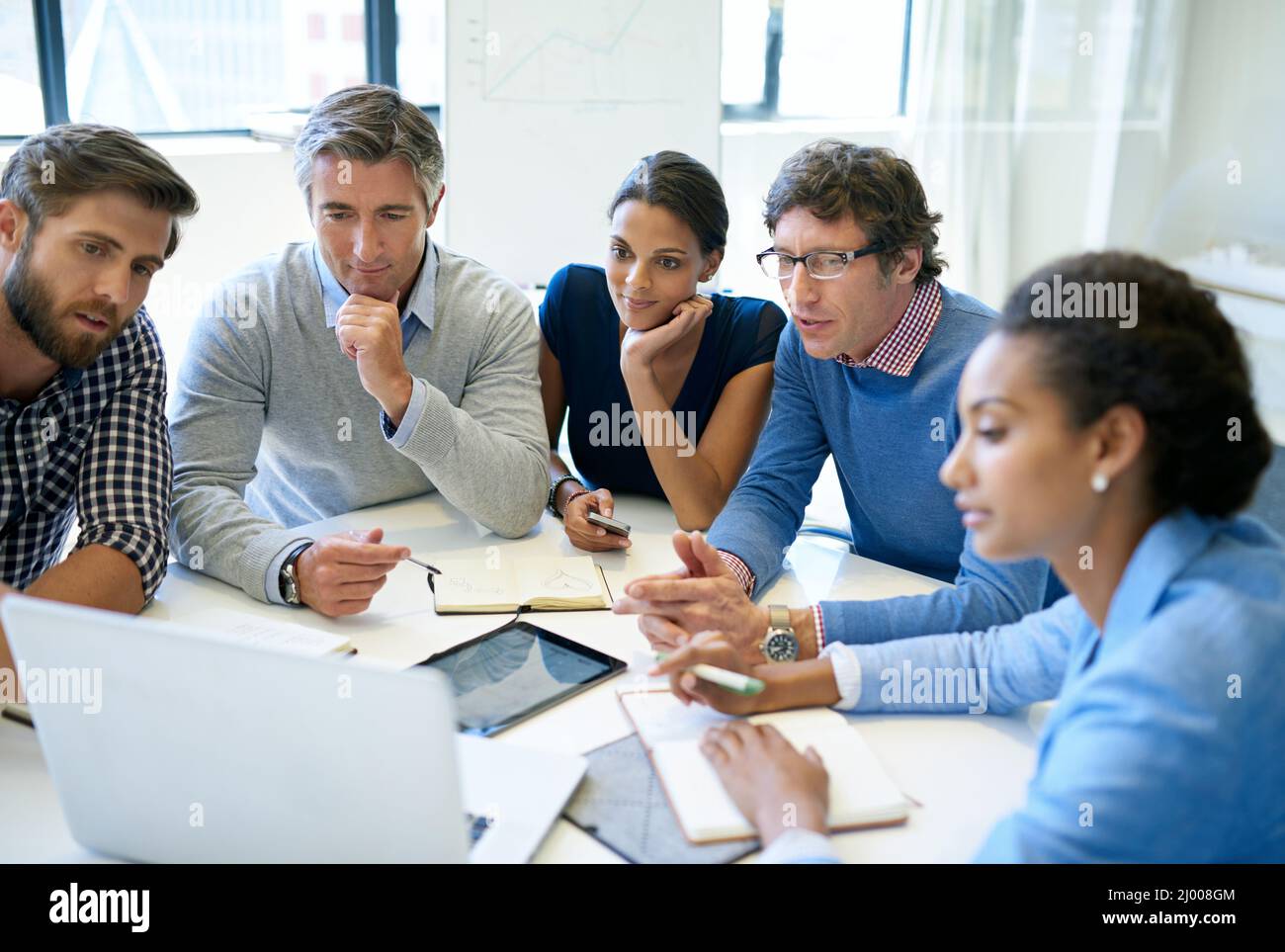 Faster, more efficient meetings with the help of technology. A group of ...