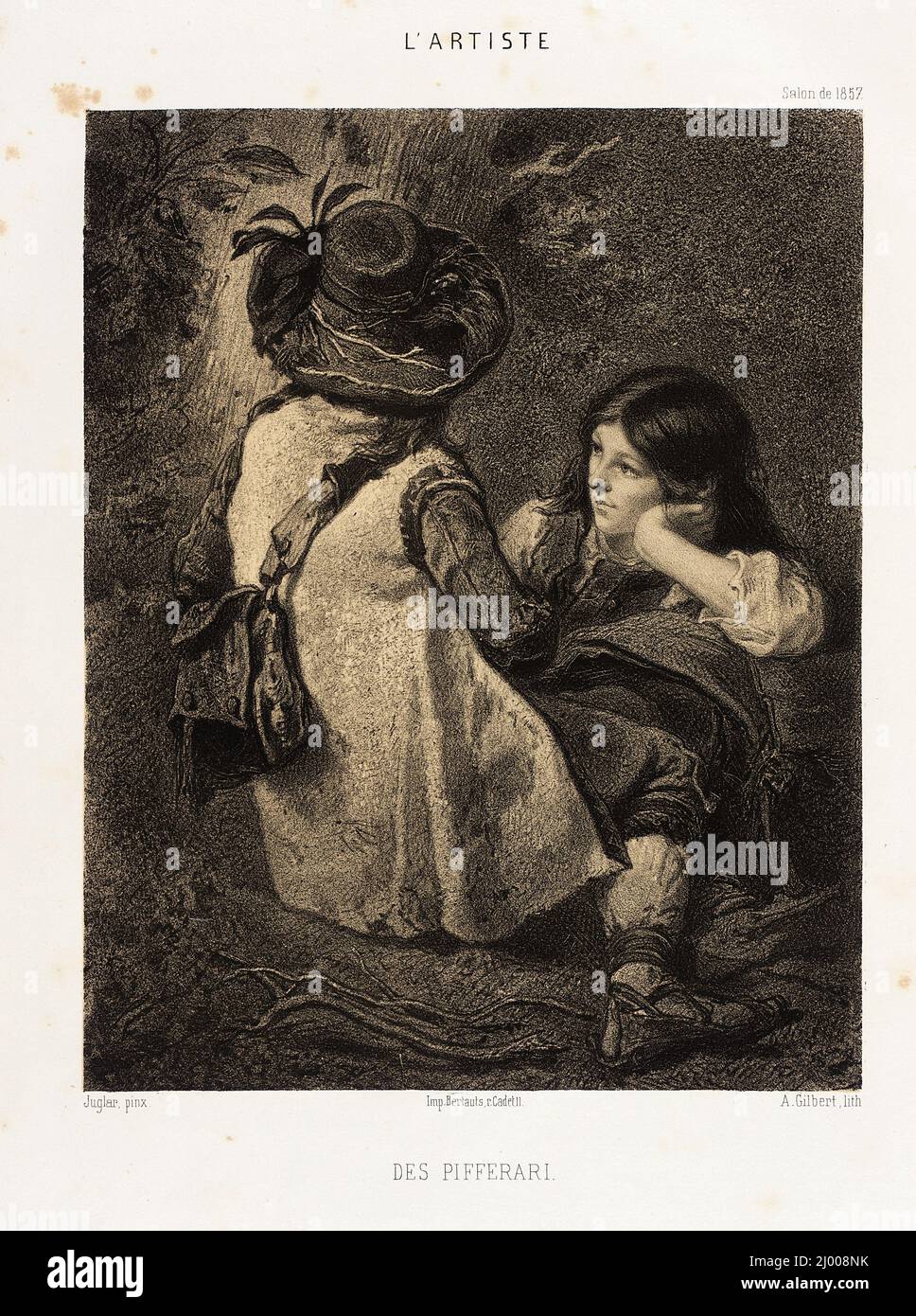 Des Pifferari. Achille-Isidore Gilbert (France, 1828-1899). France ...