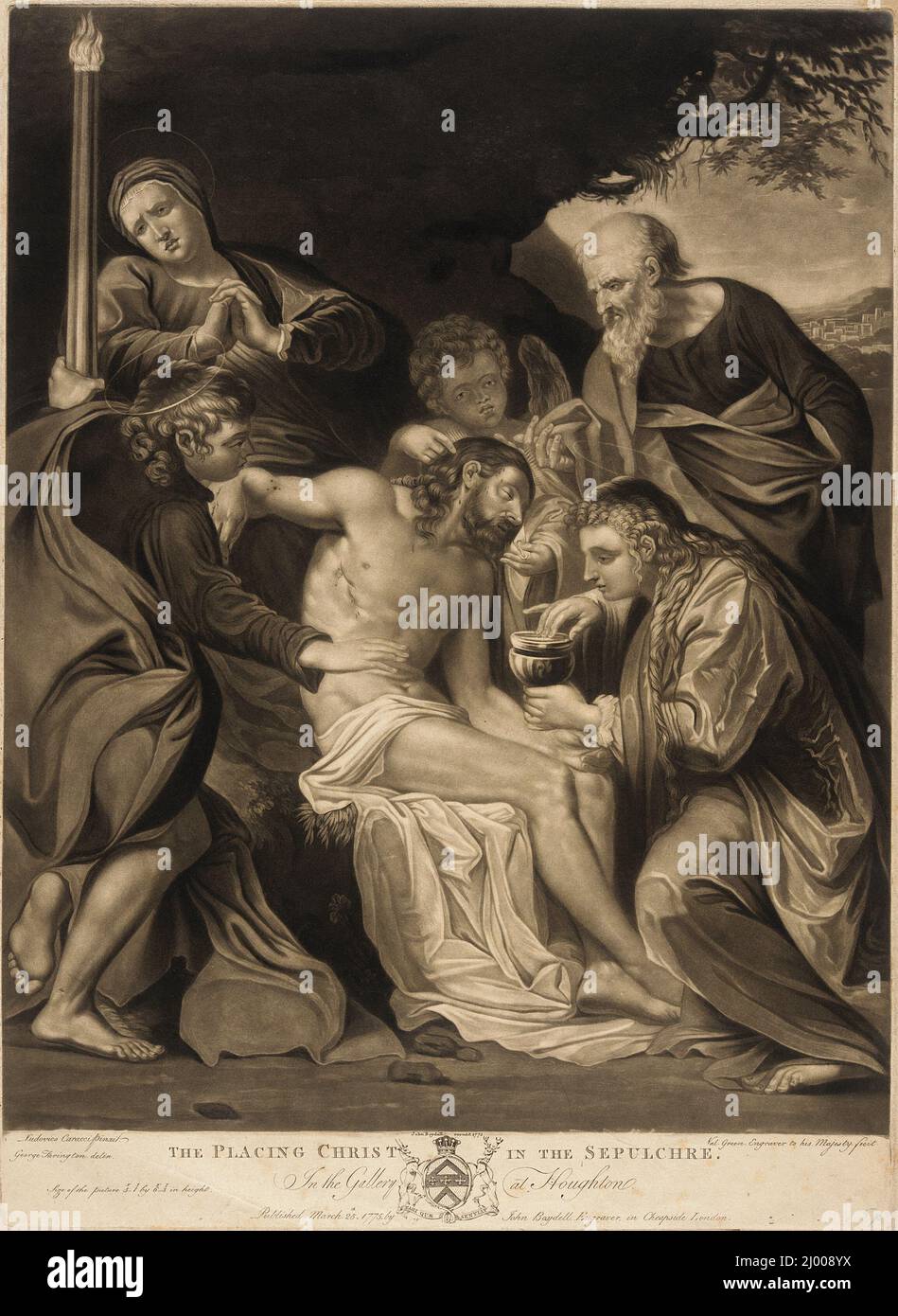 Deposition. Valentine Green (England, 1739-1813)Lodovico Carracci ...