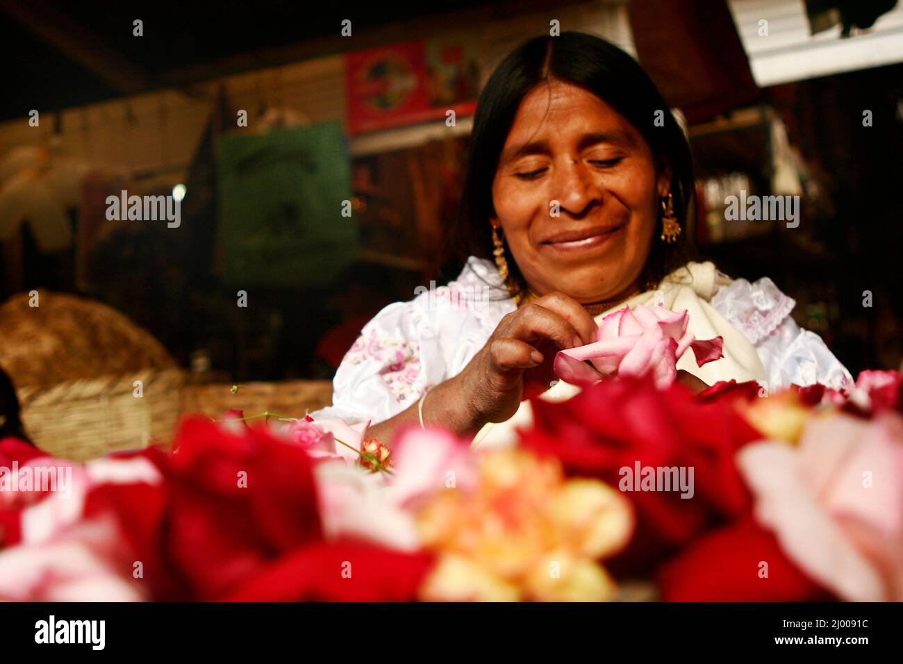 Women selling flowers hi-res stock photography and images - Alamy