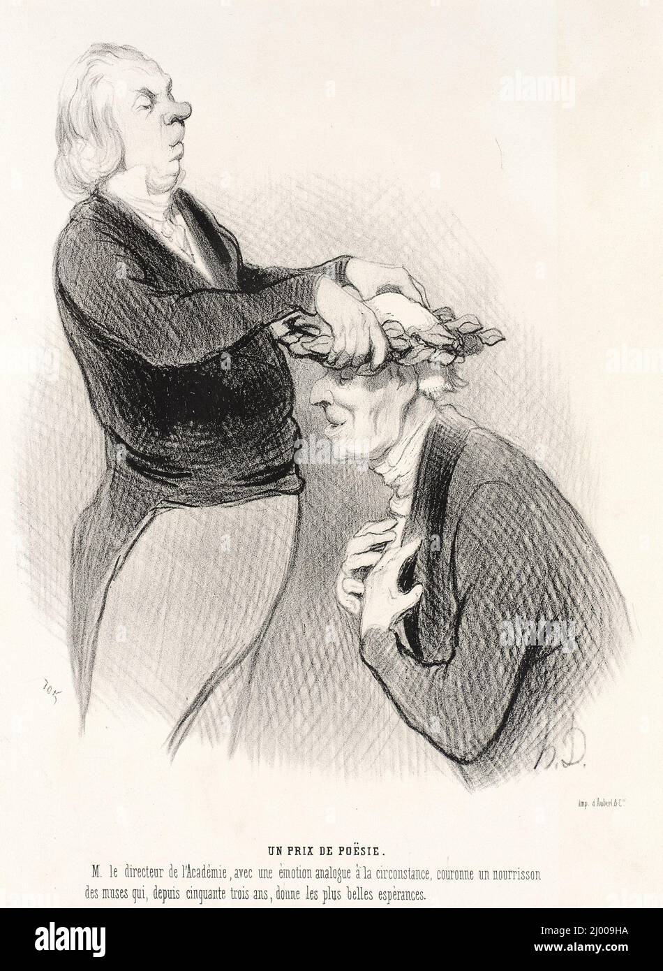 Un Prix de poésie. Honoré Daumier (France, Marseilles, 1808-1879 ...