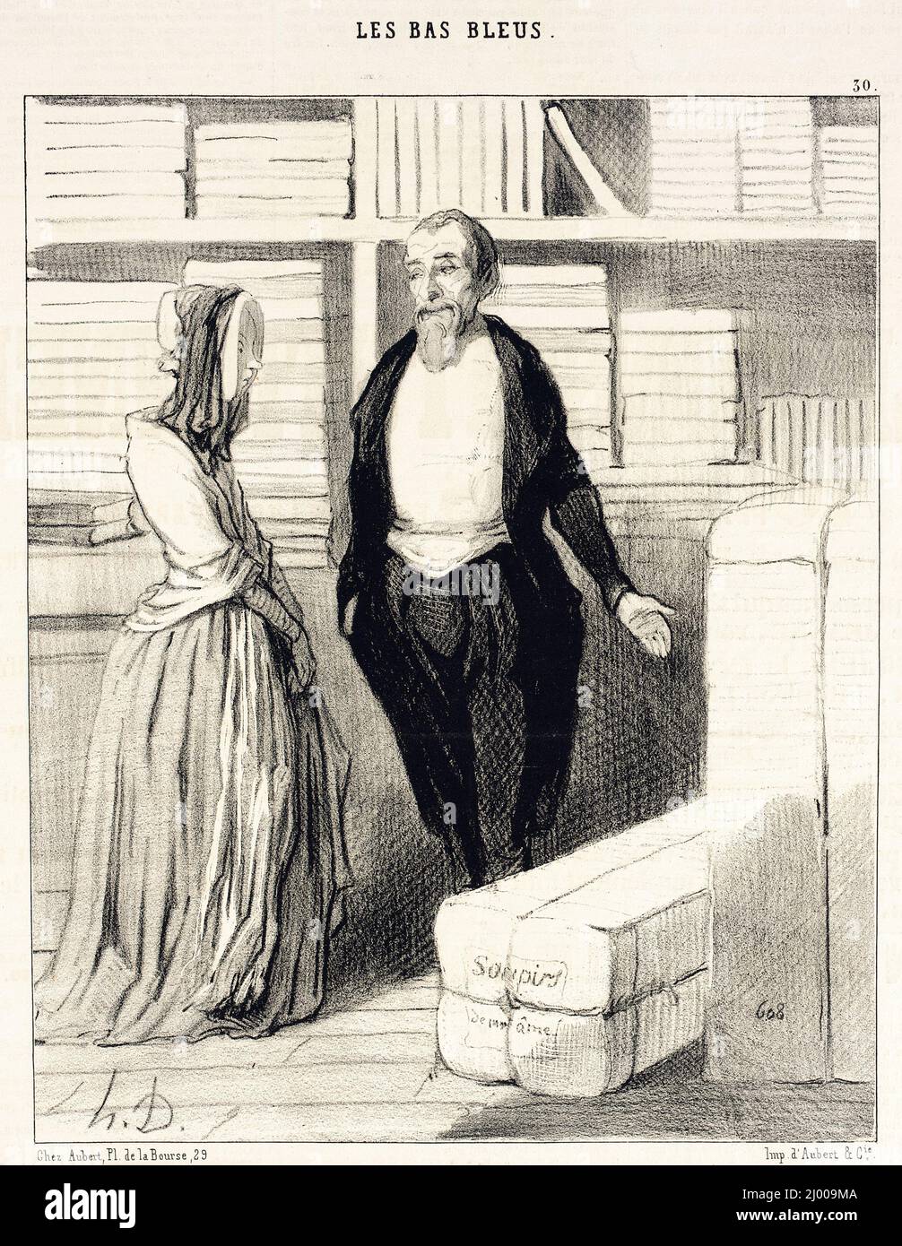 Nos comptes sont faciles a établir.... Honoré Daumier (France ...