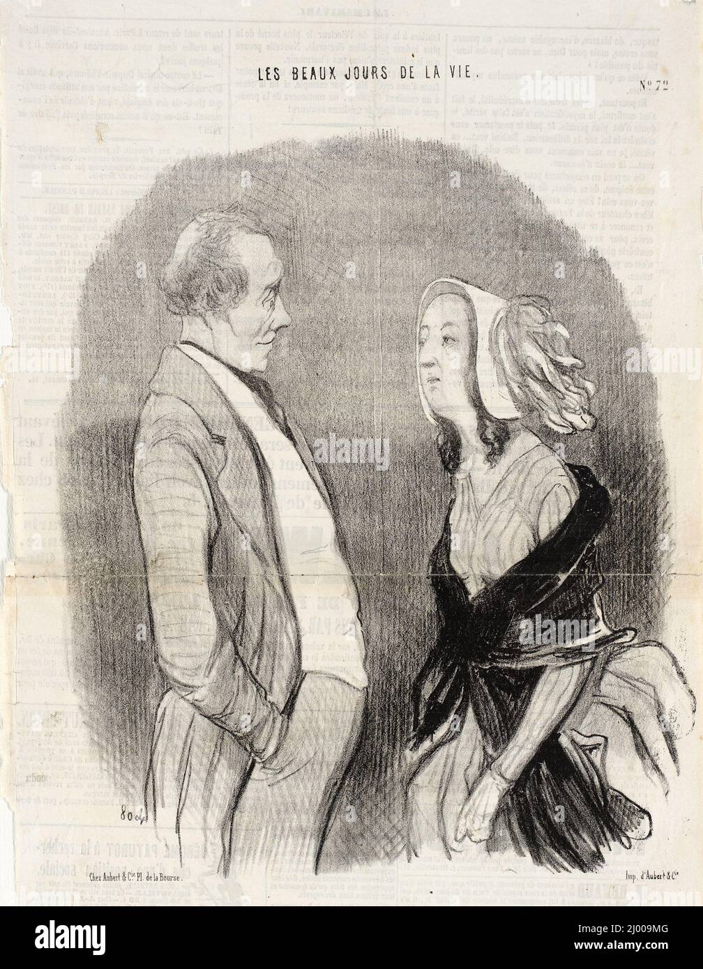 Un Engagement d'artiste. Honoré Daumier (France, Marseilles, 1808-1879 ...