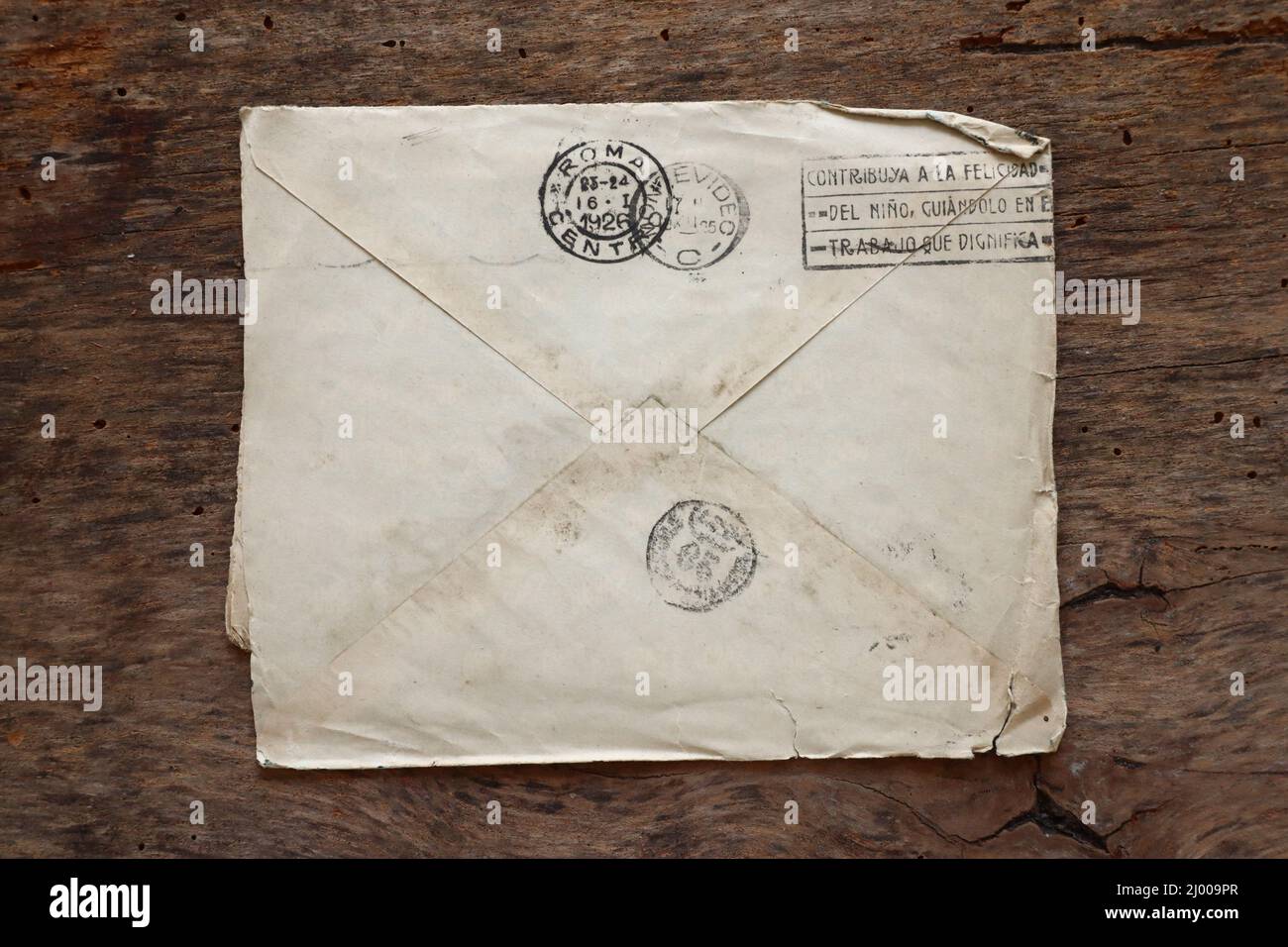 Old Envelope on a original 1800s wooden background Stock Photo - Alamy