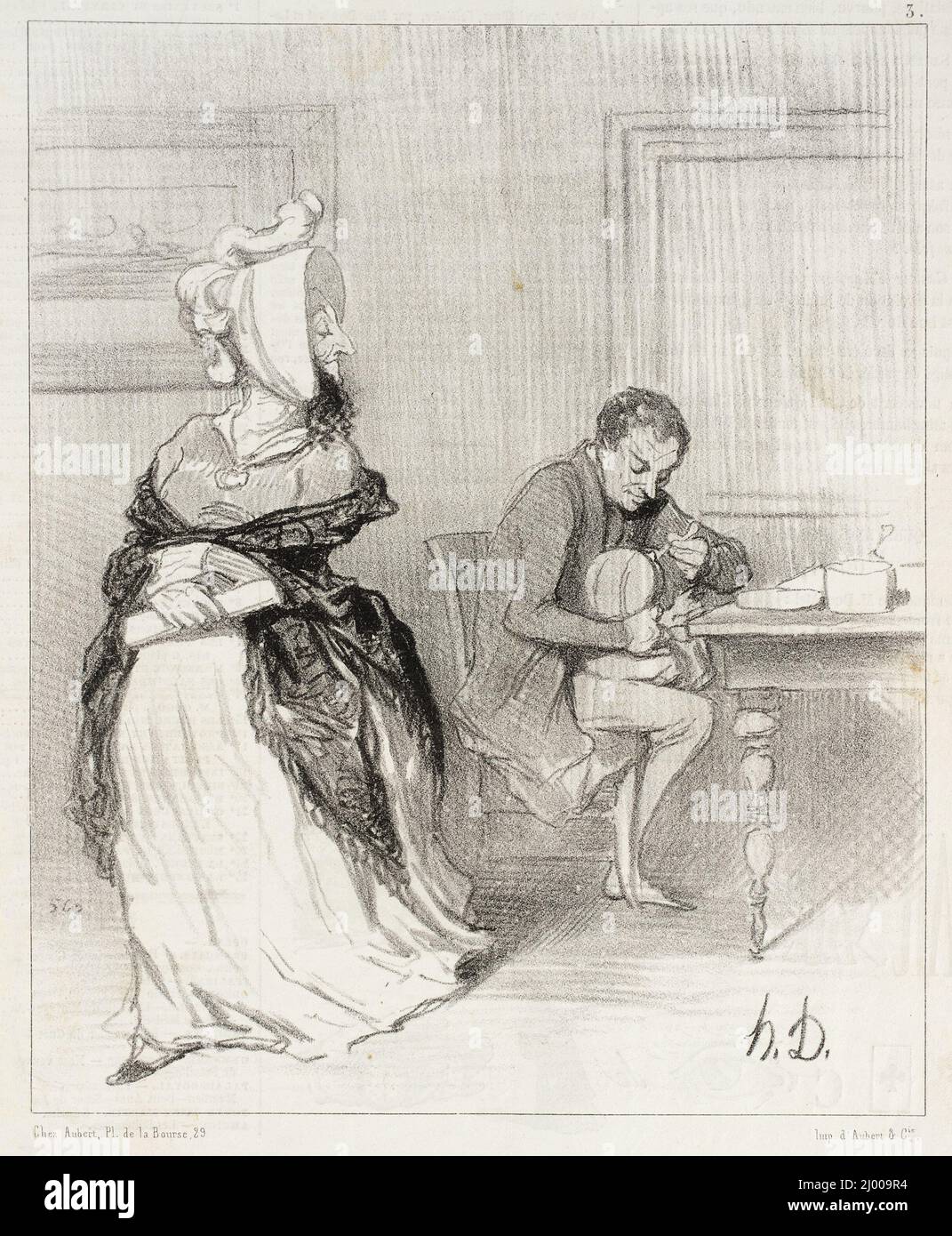 Adieu, mon cher, je vais chez mes éditeurs!.... Honoré Daumier (France ...