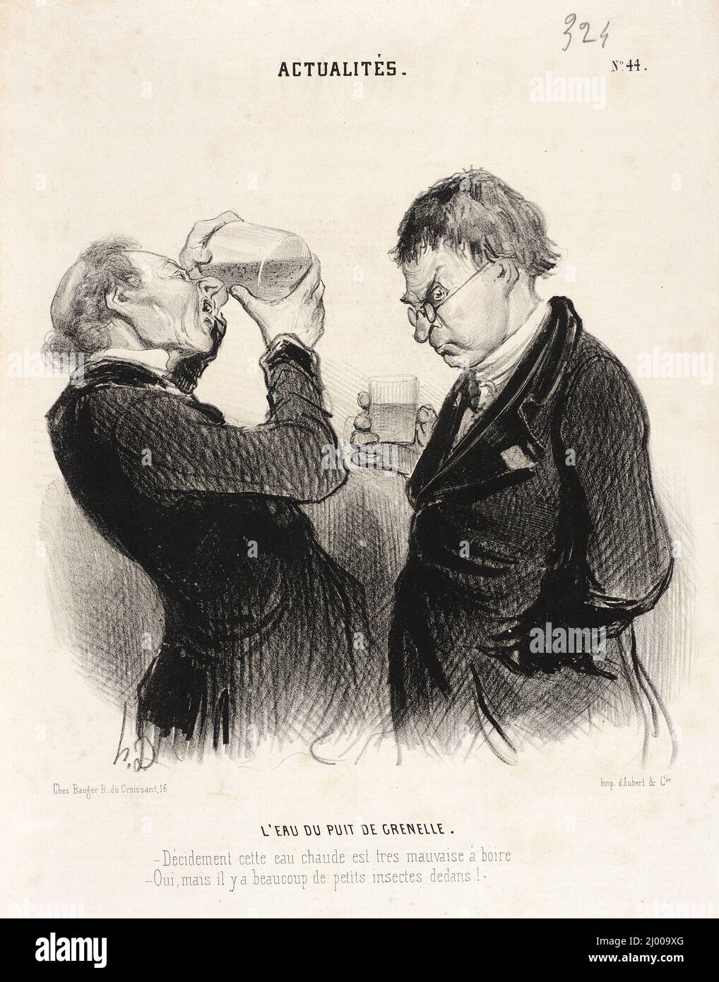 L'Eau du puits de Grenelle. Honoré Daumier (France, Marseilles, 1808 ...