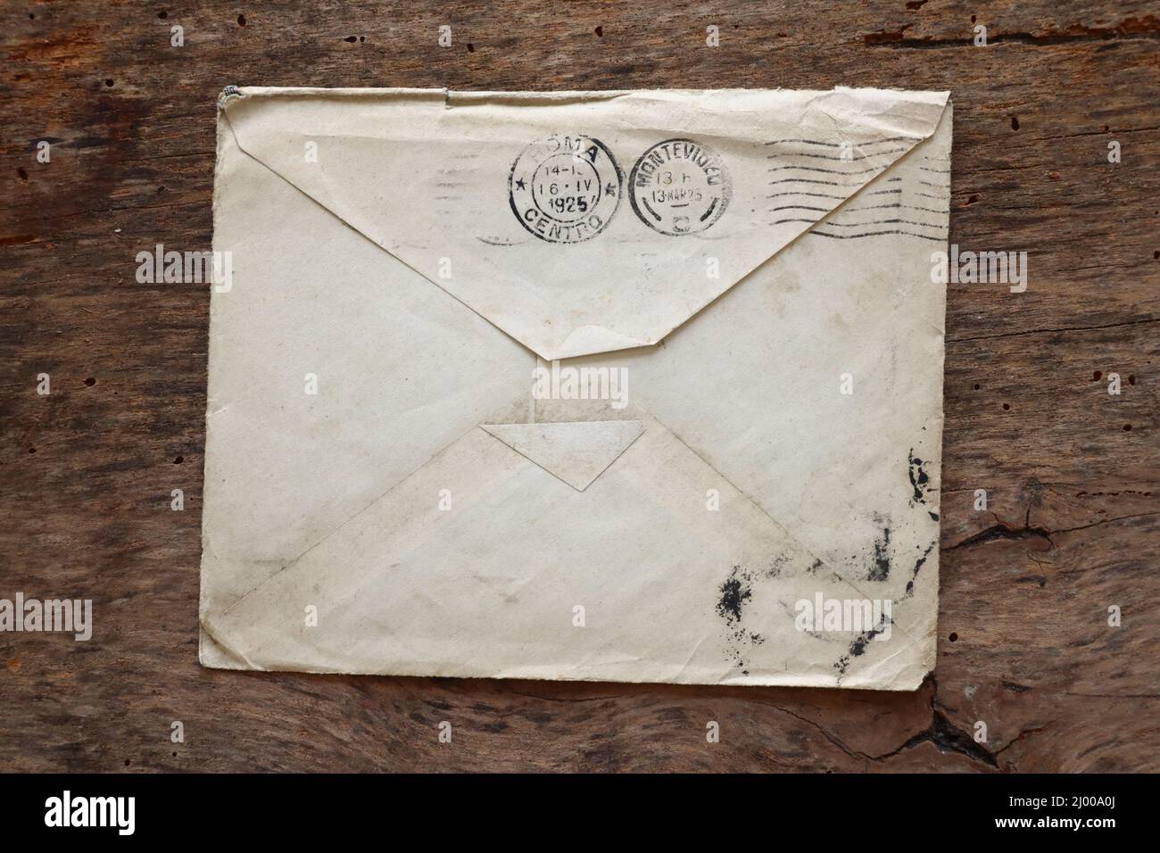 Old Envelope on a original 1800s wooden background Stock Photo - Alamy