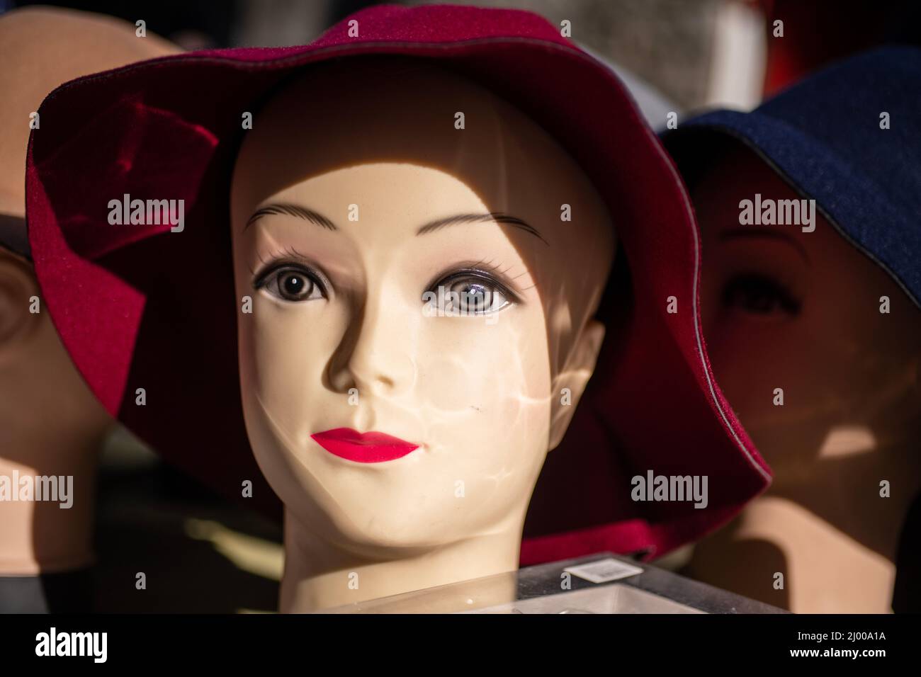Portrait of model in hats no face hi-res stock photography and images ...
