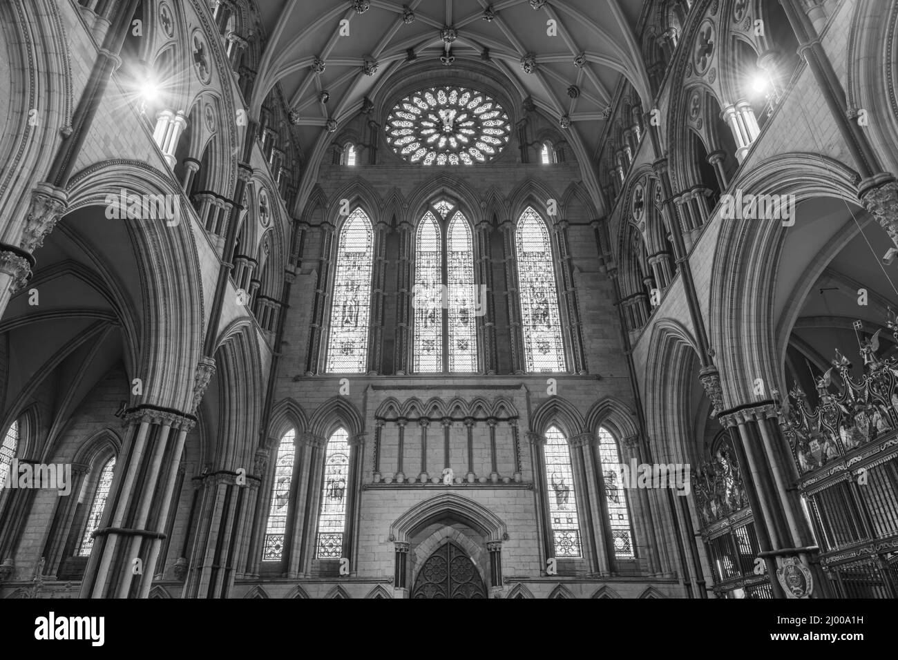 York.Yorkshire.United Kingdom.February 14th 2022.View of the Rose ...