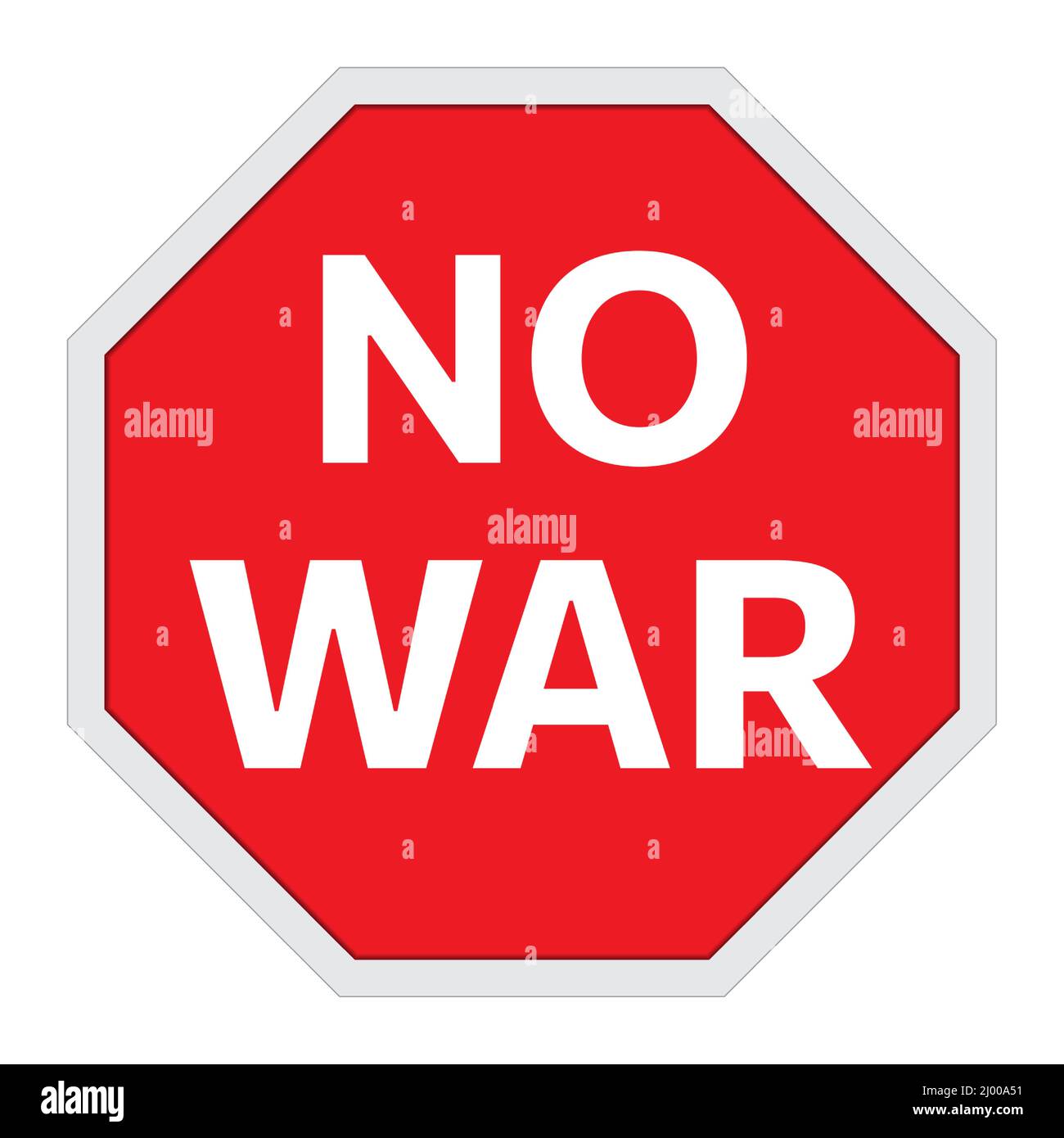 Stop war sign. Peace conceptual. No death. Vector Stock Vector Image ...