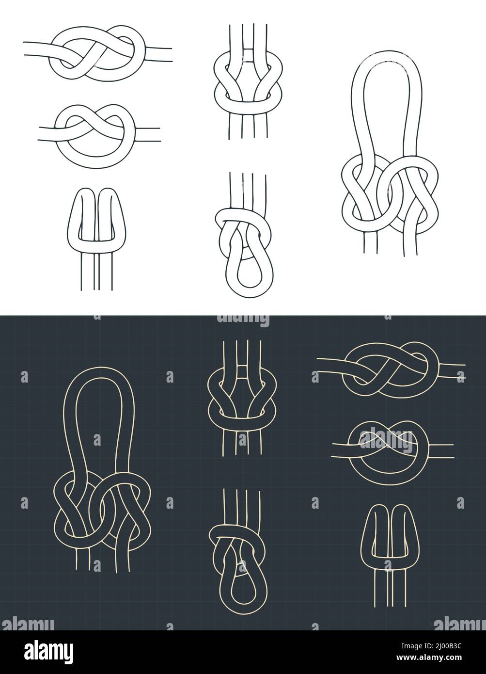 Knot technique Stock Vector Images - Alamy