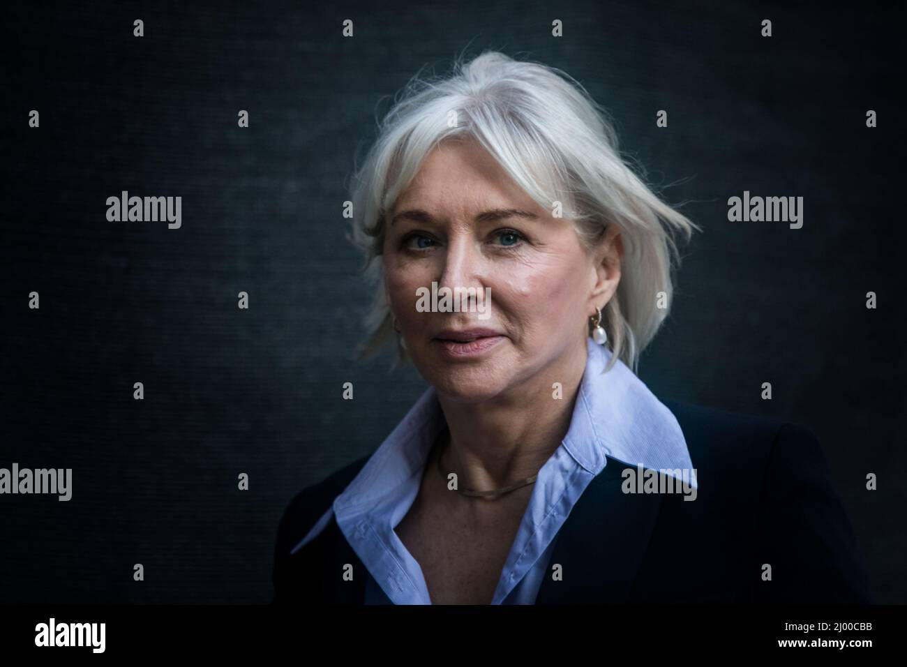 Downing St. London, UK. 15th March 2022.The Rt Hon Nadine Dorries MP ...