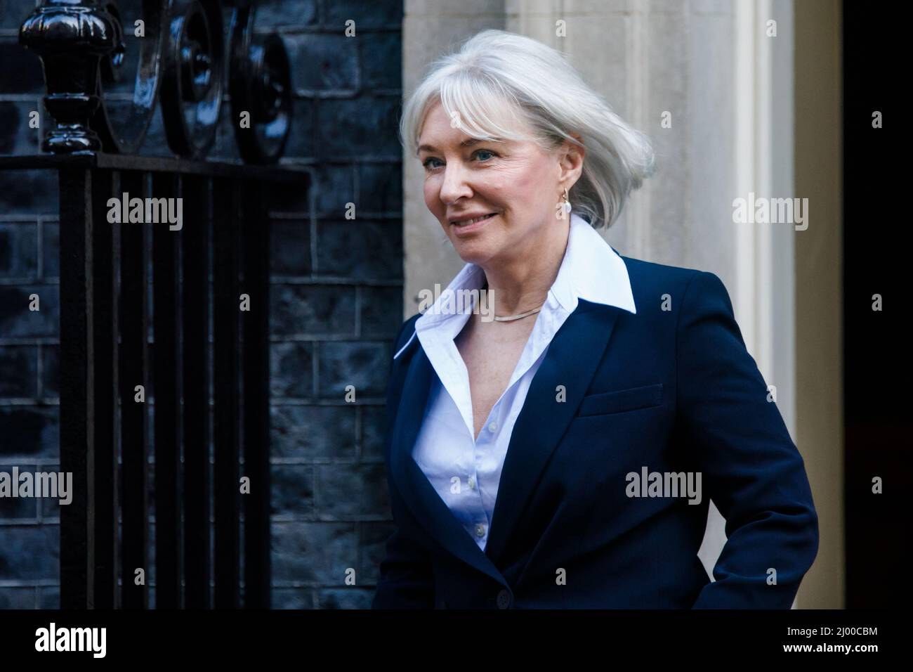Downing St. London, UK. 15th March 2022.The Rt Hon Nadine Dorries MP ...