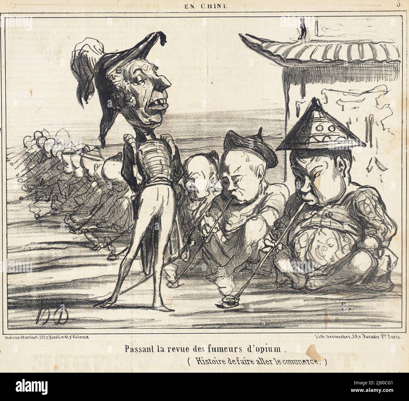 Passant la revue des fumeurs dopium hi-res stock photography and images ...