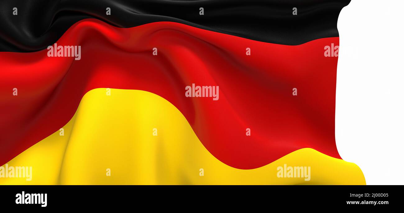3d design Germany flag black red gold Stock Photo - Alamy