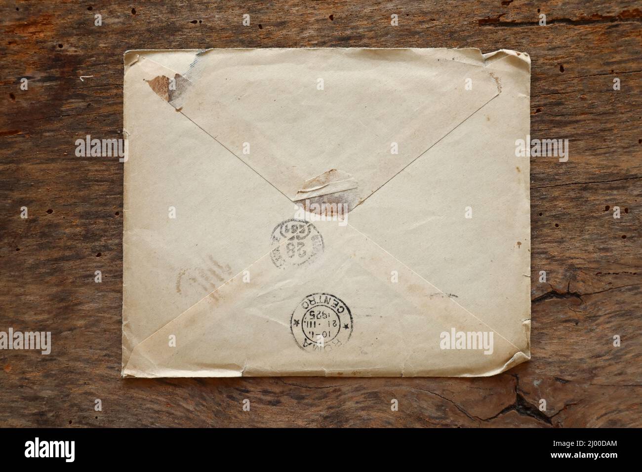 Old Envelope on a original 1800s wooden background Stock Photo - Alamy