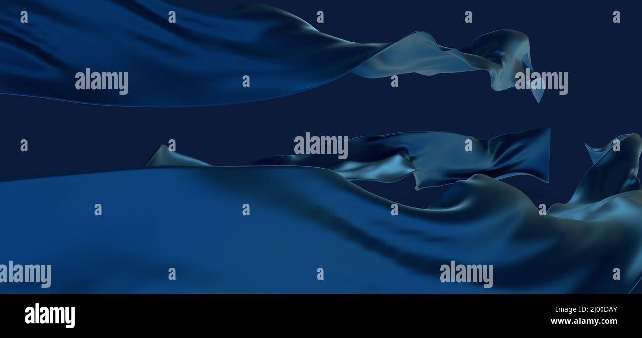 Rendering abstract blue and navy blue wave background Stock Photo - Alamy