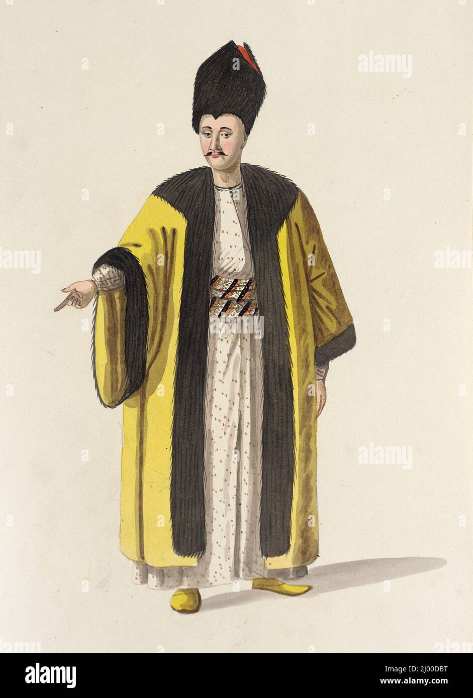 Sketch of Turkish Dress, 'Interpreter'. England, circa 1700-1750 ...