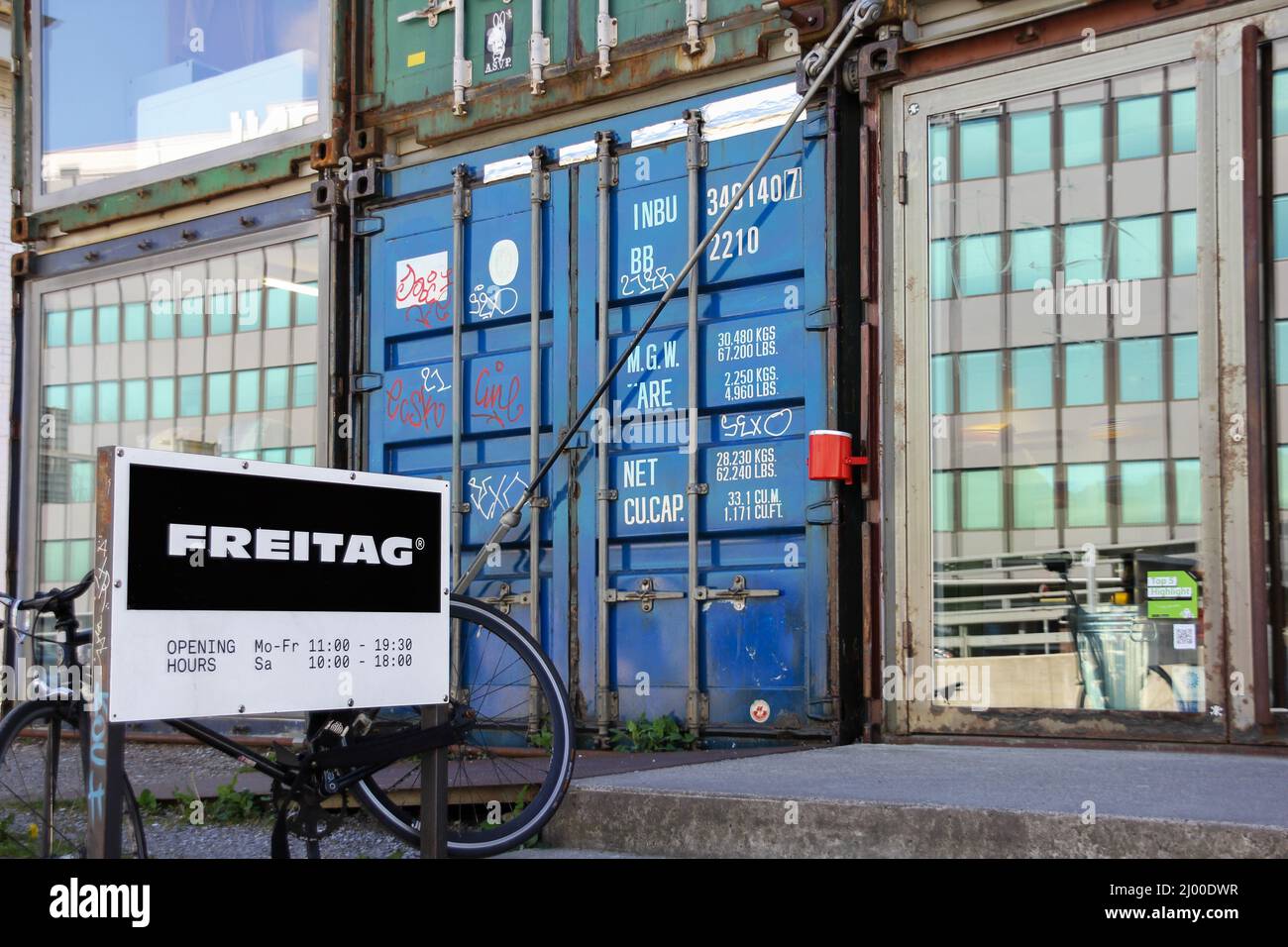 The freitag tower in zurich hi-res stock photography and images - Alamy