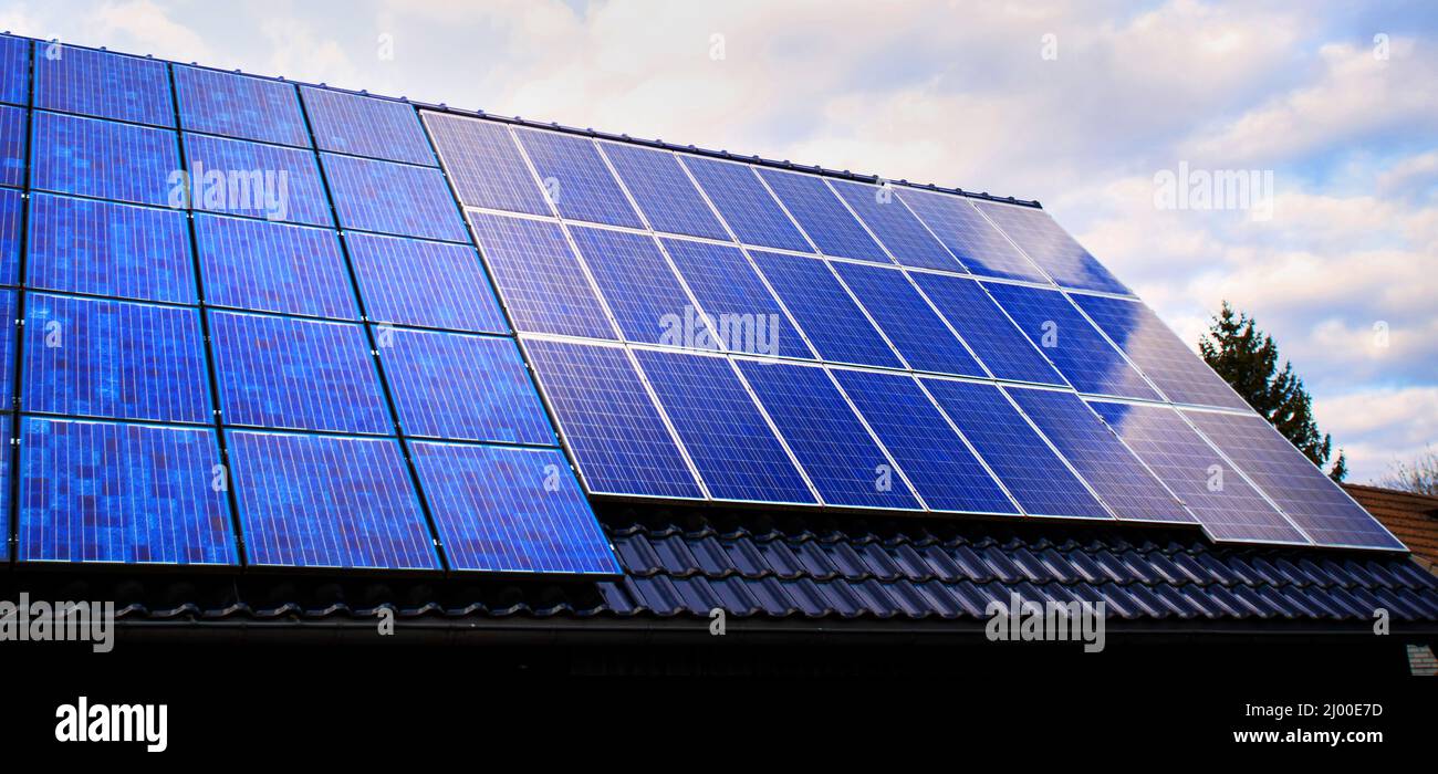 Solar roof panorama hi-res stock photography and images - Alamy