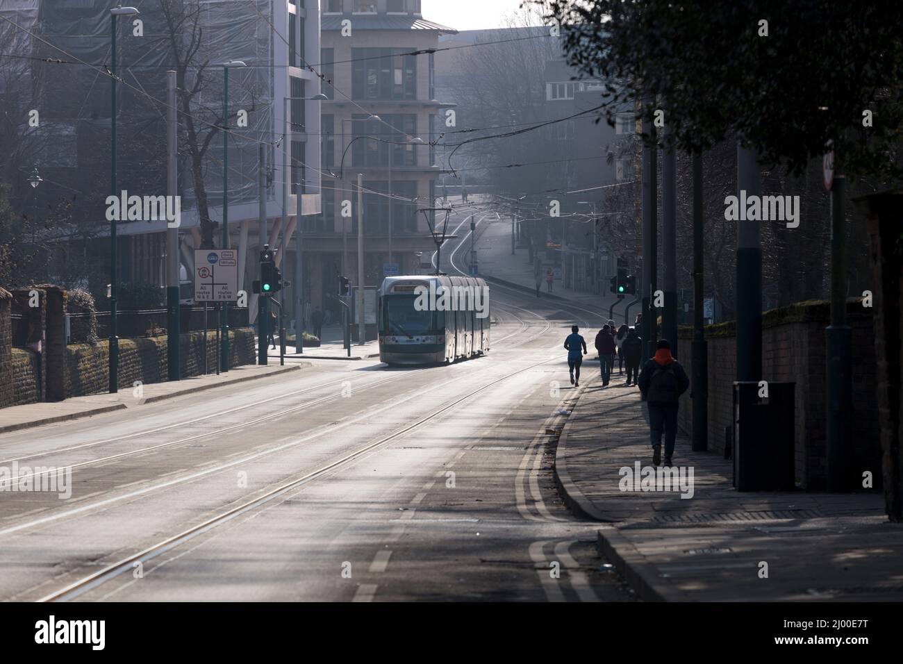 Nottingham Express transit Bombardier Incentro tram 205 Lord Byron ...