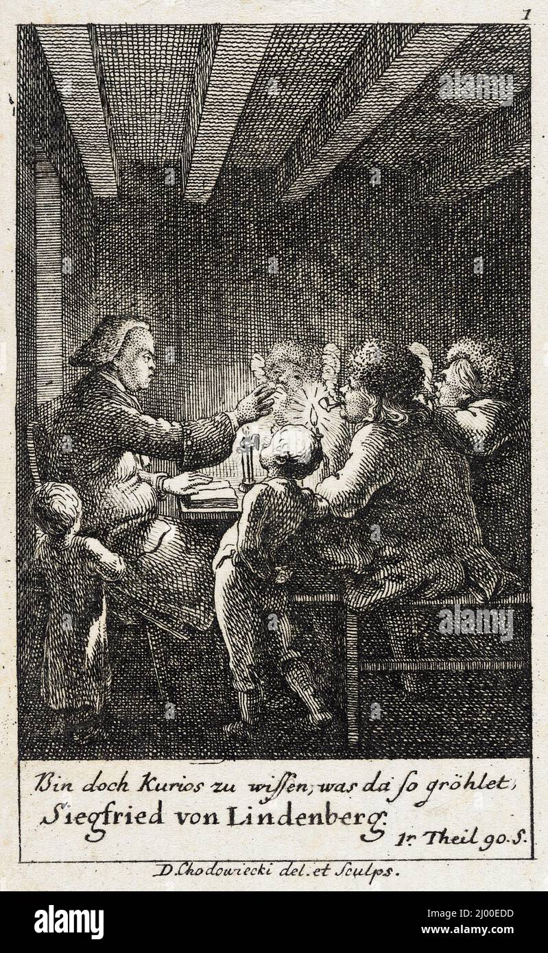 Illustrations for J.G. Muller's 'Siegfried von Lindenberg' Stock Photo ...