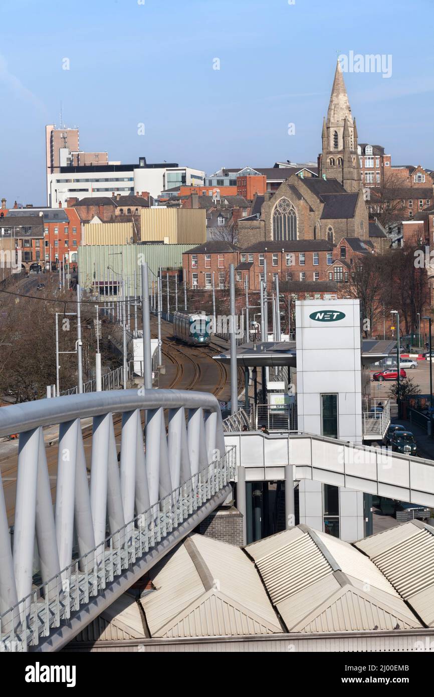 Nottingham Express transit NET Alstom Citidas tram 217 Carl Froch MBE ...