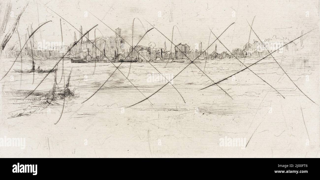 The Troubled Thames. James Abbott McNeill Whistler (United States, 1834 ...