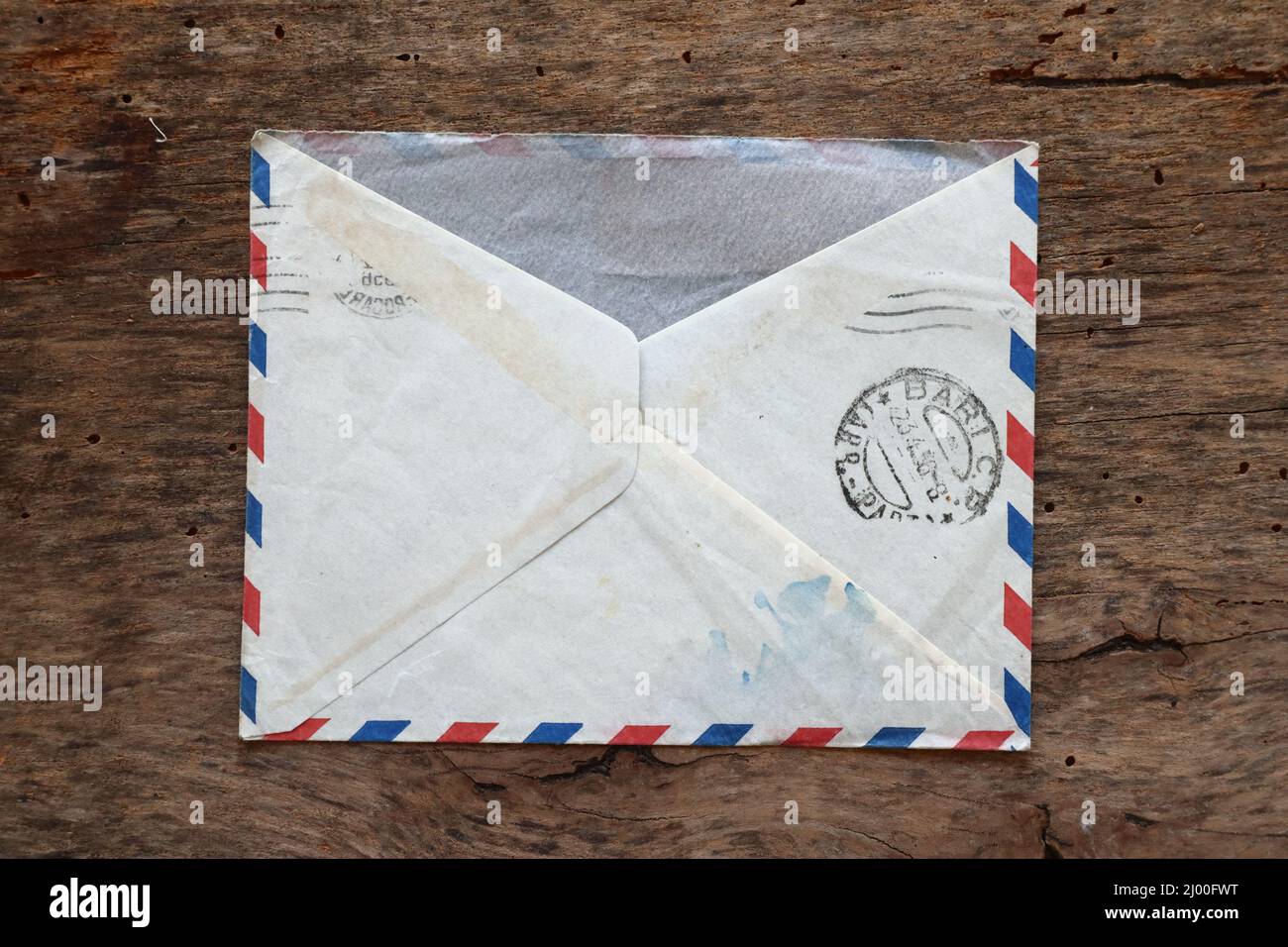 Old Envelope on a original 1800s wooden background Stock Photo - Alamy