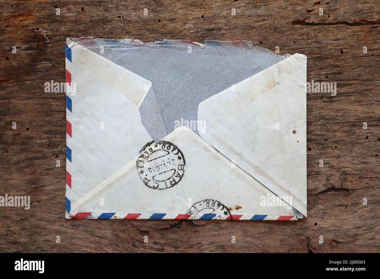 Old Envelope on a original 1800s wooden background Stock Photo - Alamy