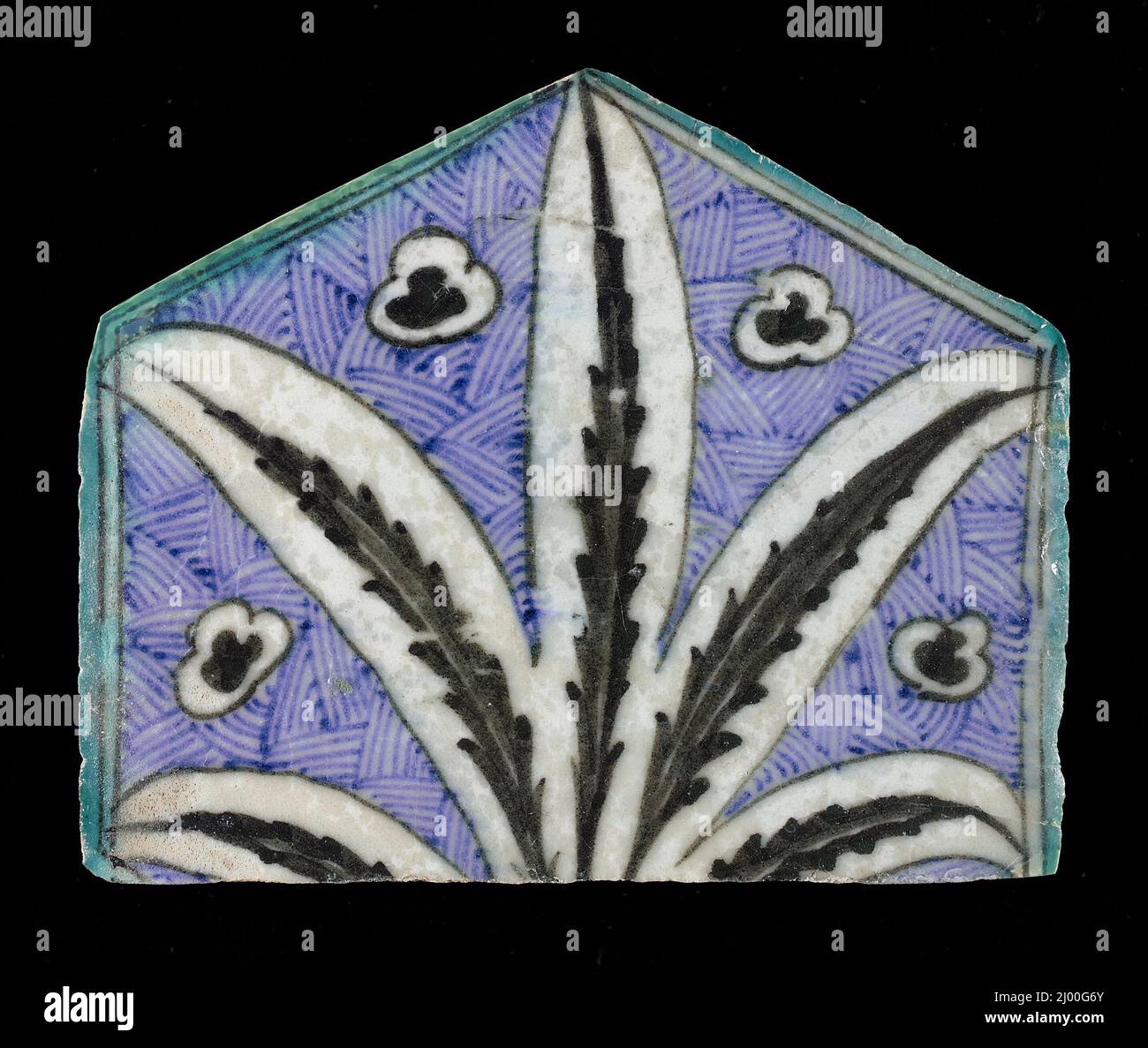 Tile. Syria or Egypt, 15th century. Ceramics. Fritware, underglaze ...