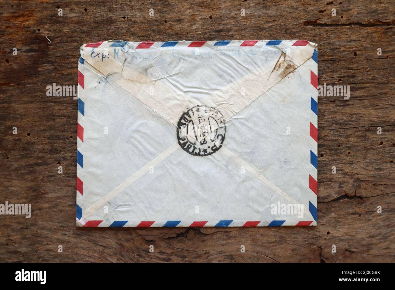 Old Envelope on a original 1800s wooden background Stock Photo - Alamy