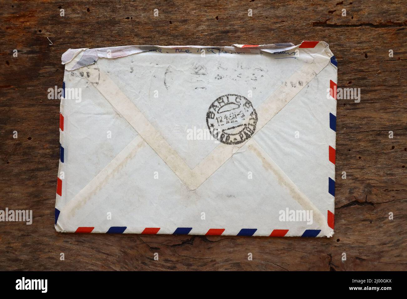 Old Envelope on a original 1800s wooden background Stock Photo - Alamy