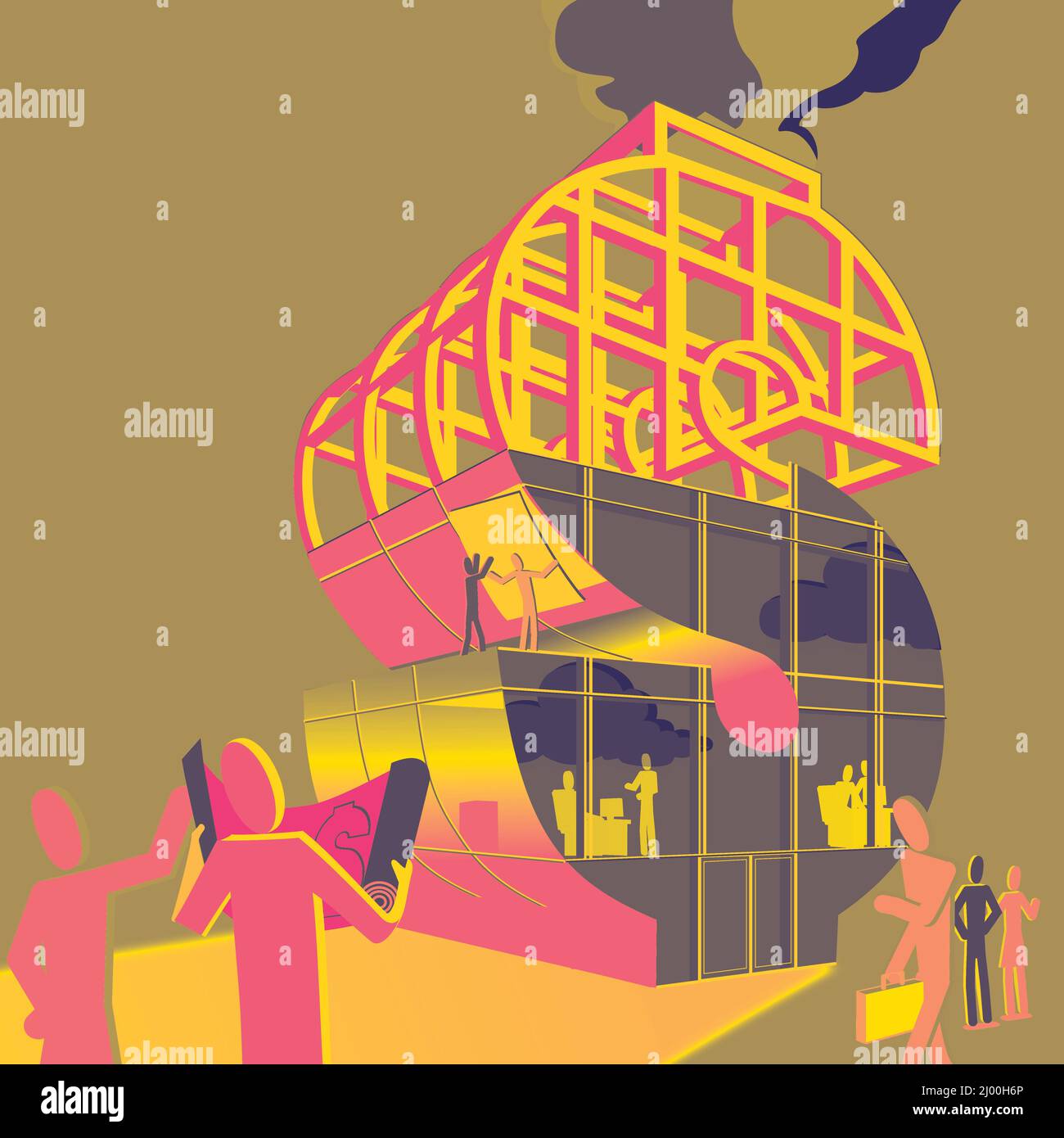 Building framework under construction Stock Vector Images - Alamy