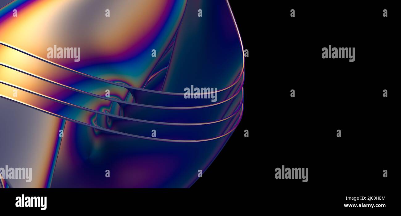 3D illustration of Abstract colorful fluid design Stock Photo - Alamy