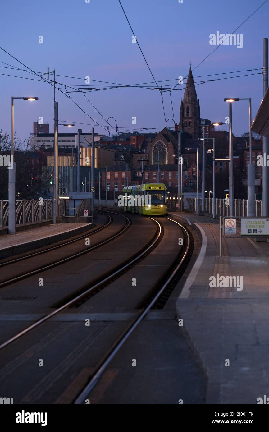 Nottingham Express transit Bombardier Incentro tram 209 Sid Standard ...