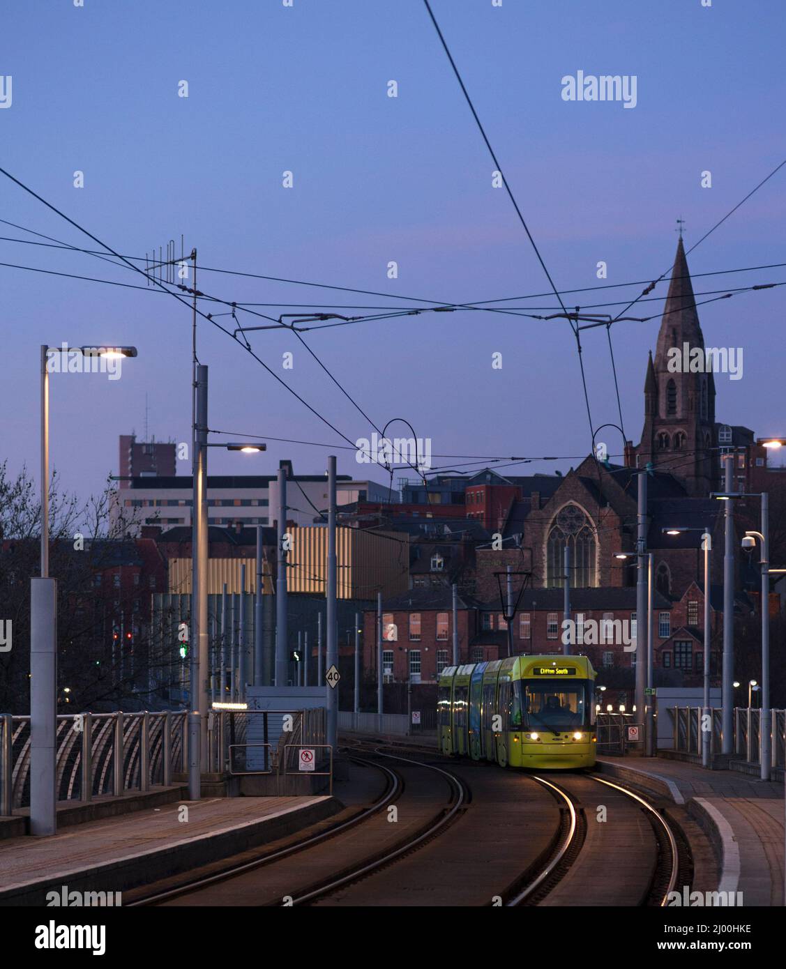 Nottingham Express transit Bombardier Incentro tram 209 Sid Standard ...