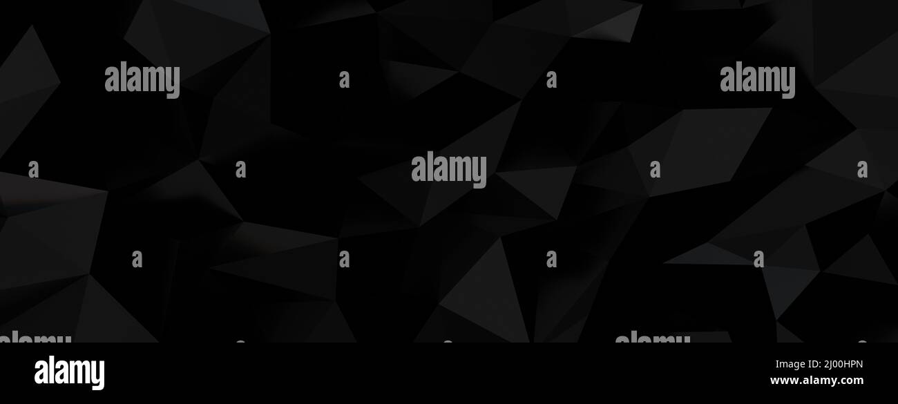 3D illustration of black and white abstract shapes Stock Photo - Alamy