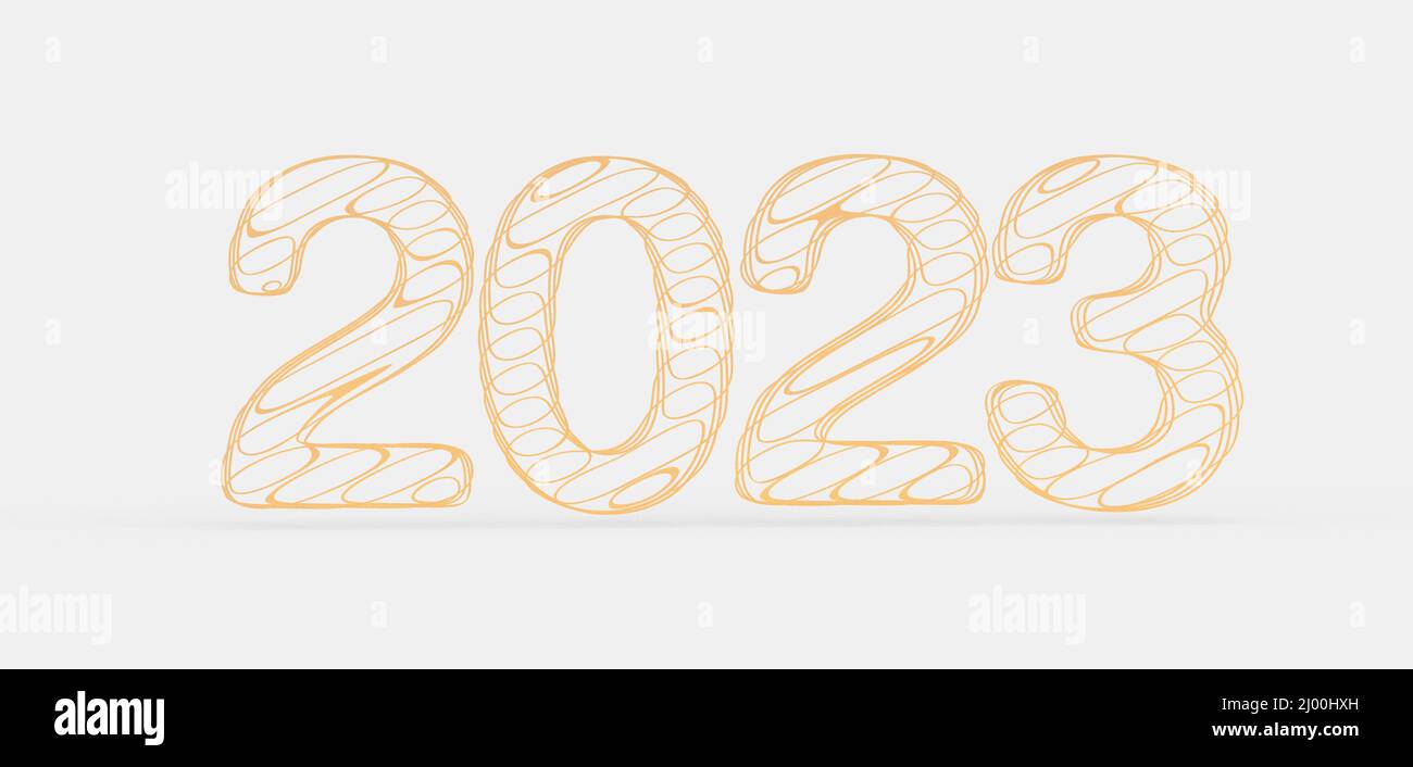 Illustration of the typography design of 2023 Stock Photo - Alamy
