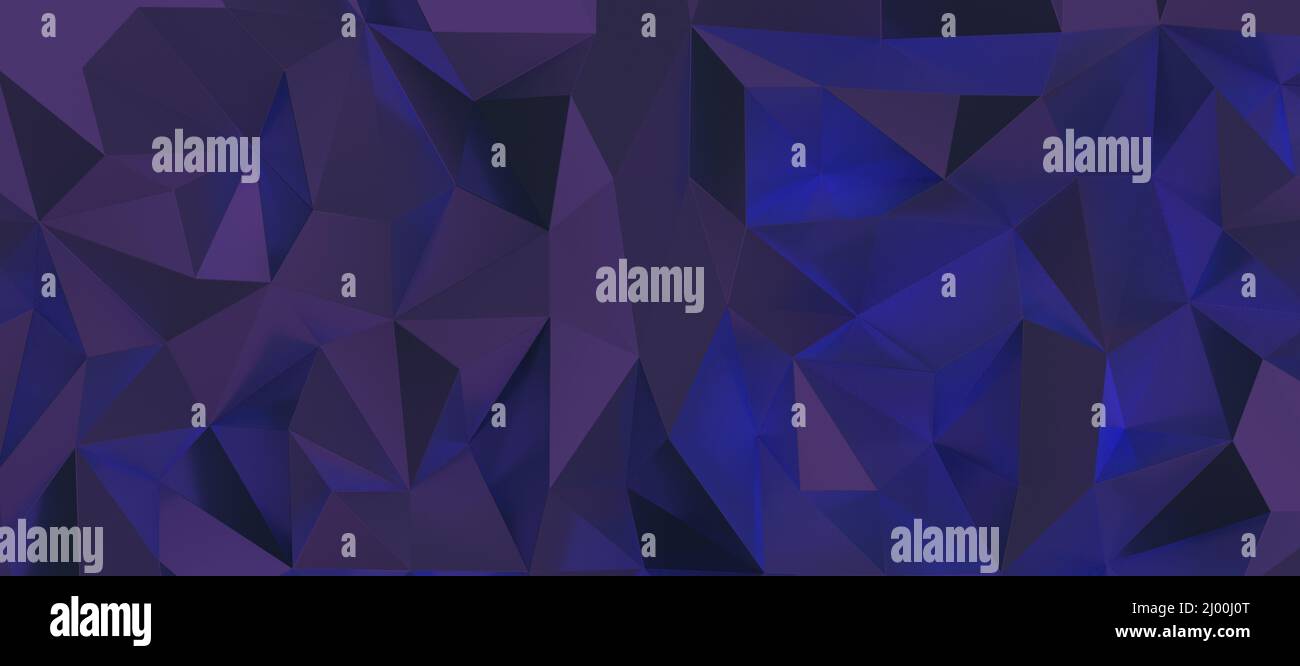 3D illustration of a Geometric blue ice low poly background Stock Photo ...