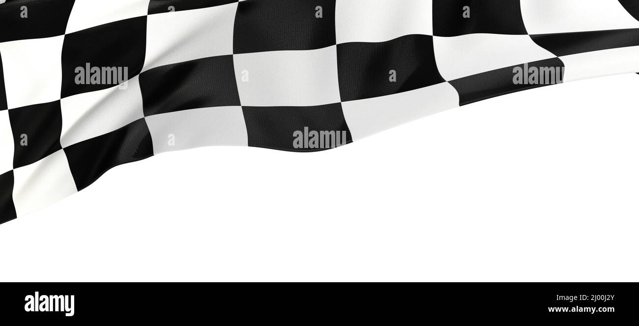 3D illustration of a checkered flag pattern background Stock Photo - Alamy