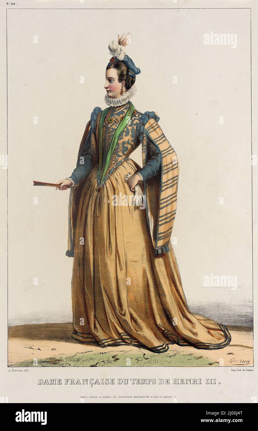 Dame francaise du temps de henri iii hi-res stock photography and ...