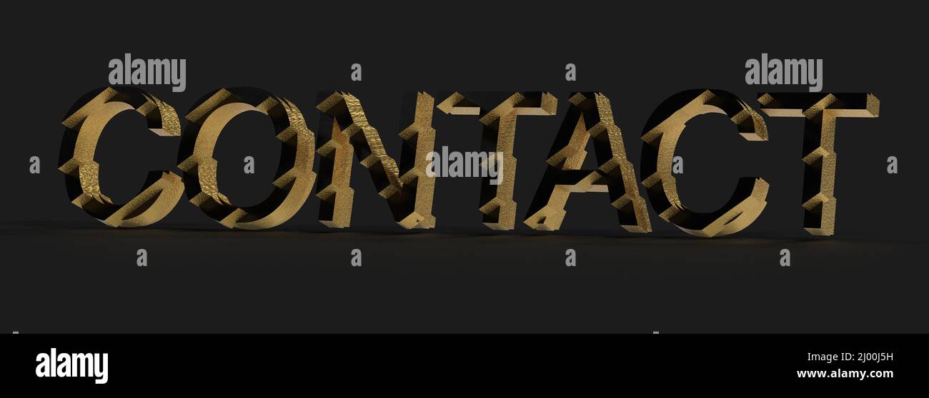 3D illustration of the word Contract Stock Photo - Alamy