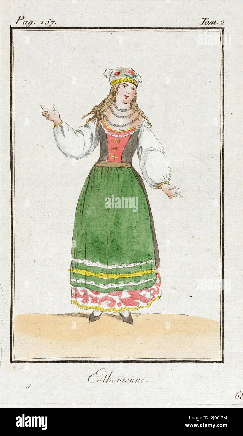Costume Plate (Esthonienne). Jacques Grasset de Saint-Sauveur (France ...