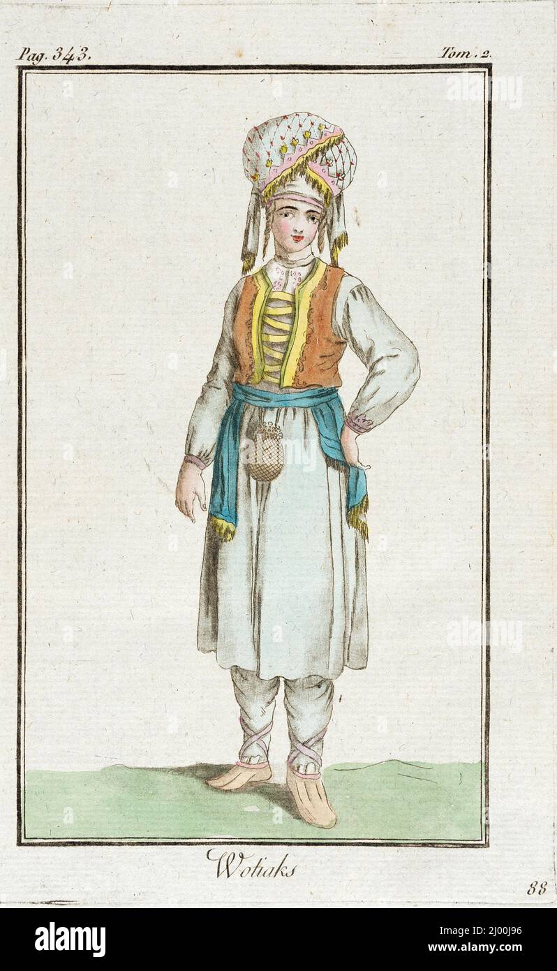 Costume Plate (Wotiaks). Jacques Grasset de Saint-Sauveur (France, 1757 ...