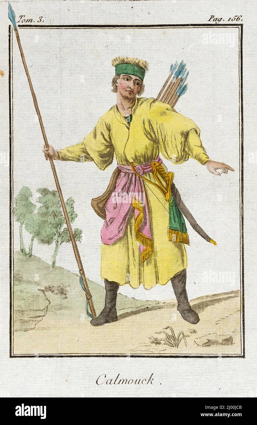 Costume Plate (Calmouck). Jacques Grasset de Saint-Sauveur (France ...
