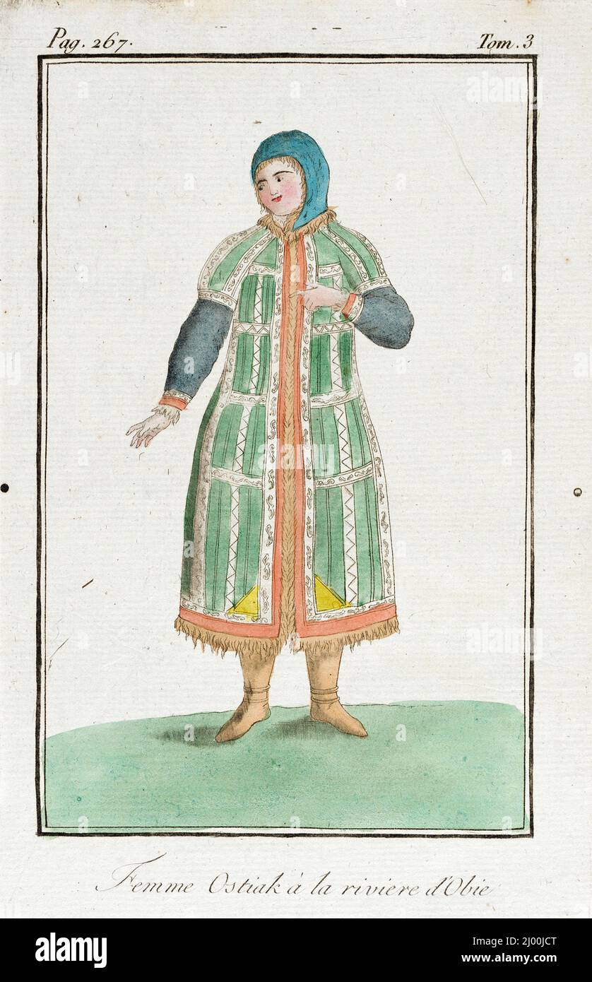 Costume Plate (Femme Ostiak a la Riviere d'Obie). Jacques Grasset de ...