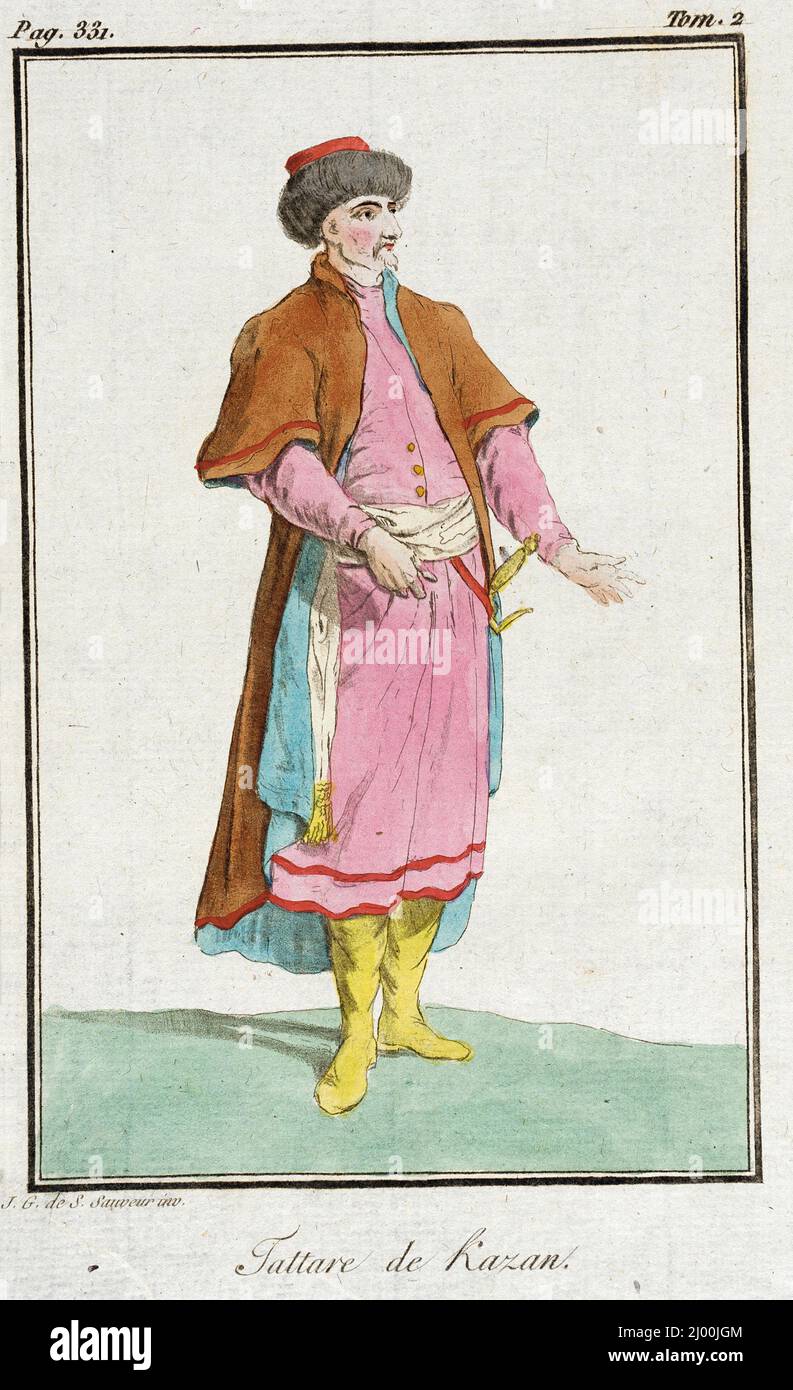 Costume Plate (Tattare de Kazan). Jacques Grasset de Saint-Sauveur ...