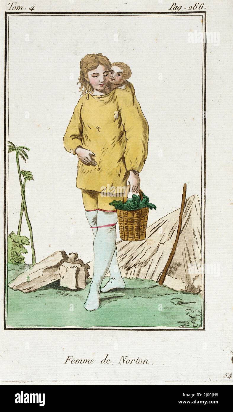 Costume Plate (Femme de Norton). Jacques Grasset de Saint-Sauveur ...