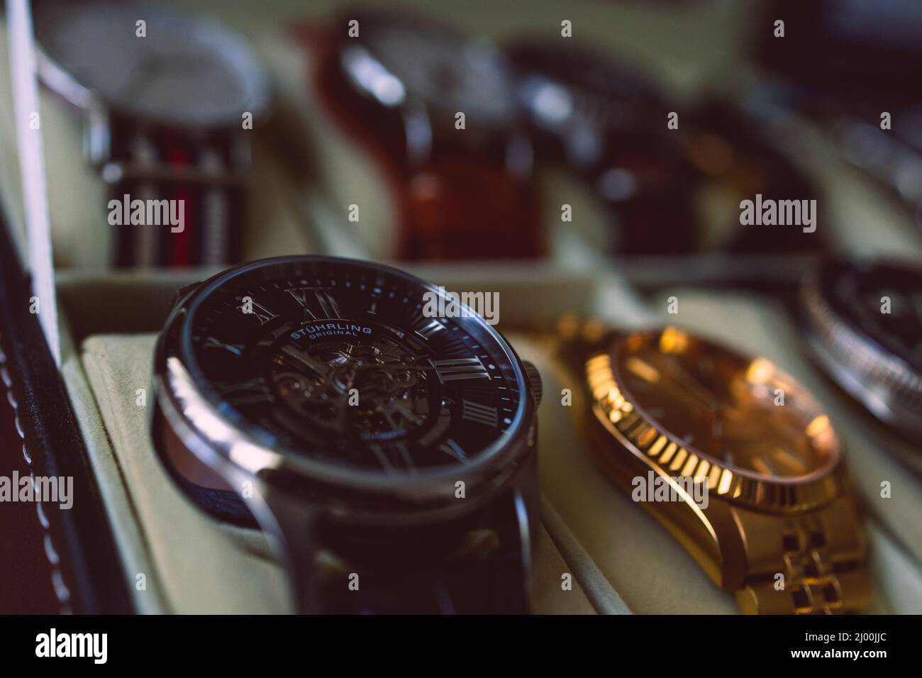 Picture of a watch collection Stock Photo - Alamy